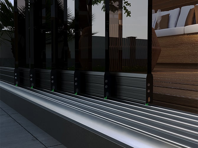 6 Rail Getönt (Schwarz) - Alumera-shop