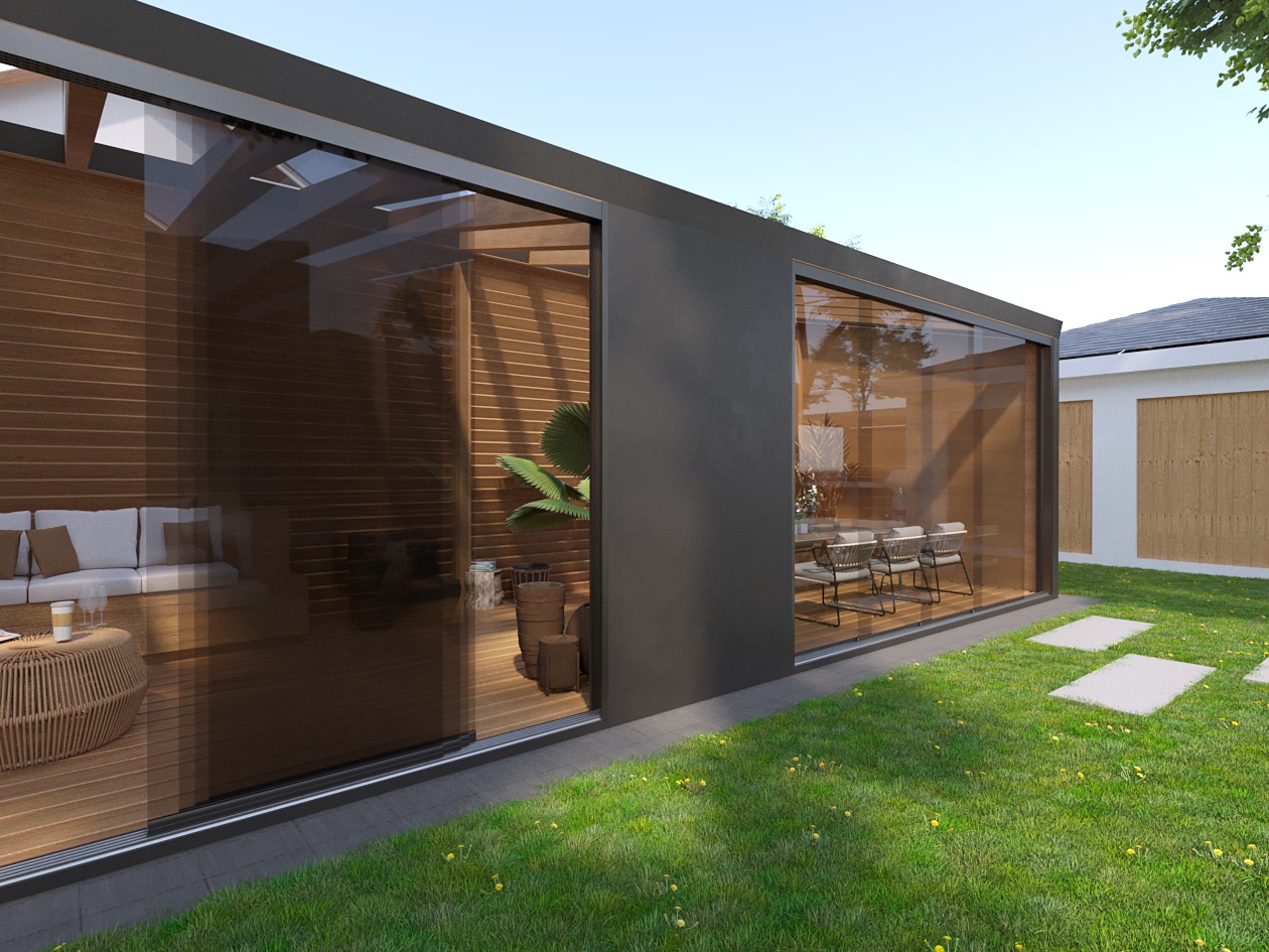 Alumera 4-Tür Glaswand Clearline - Alumera