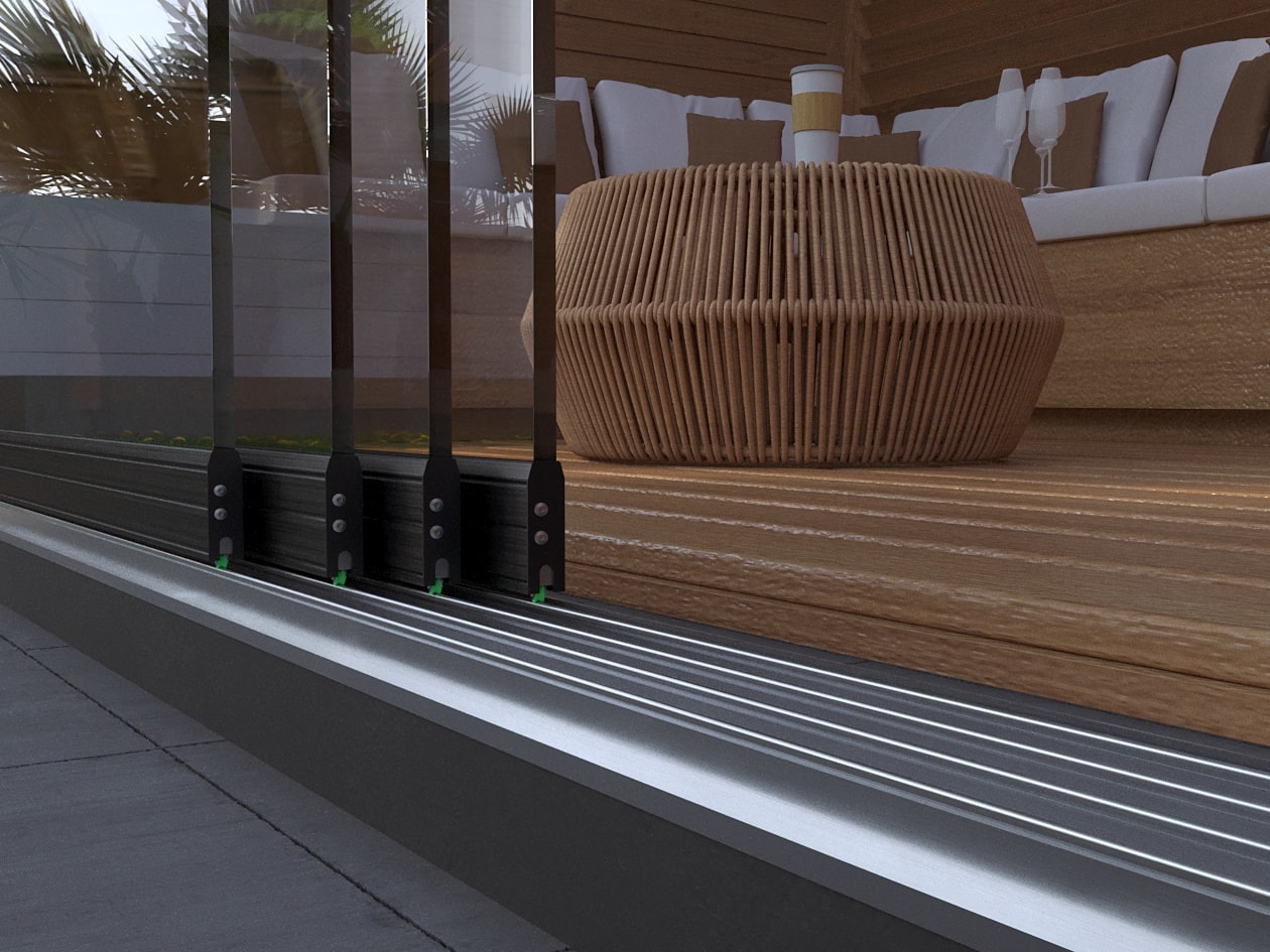 Alumera 4-Tür Glaswand Clearline - Alumera-shop